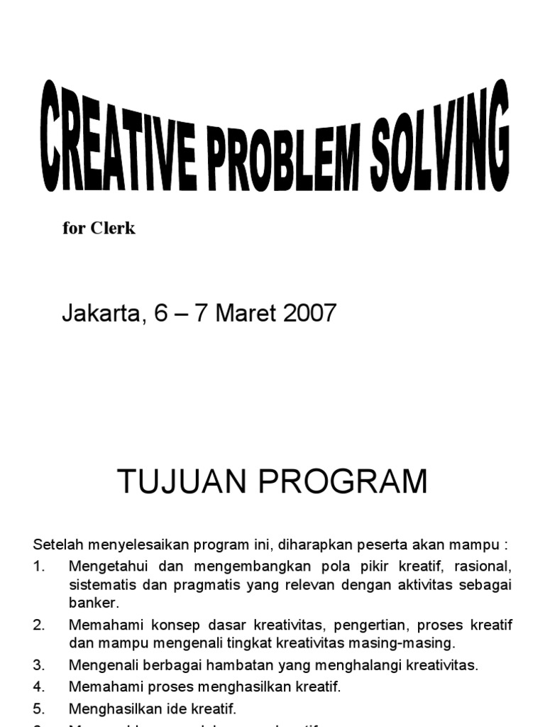 Materi Problem Solving | PDF