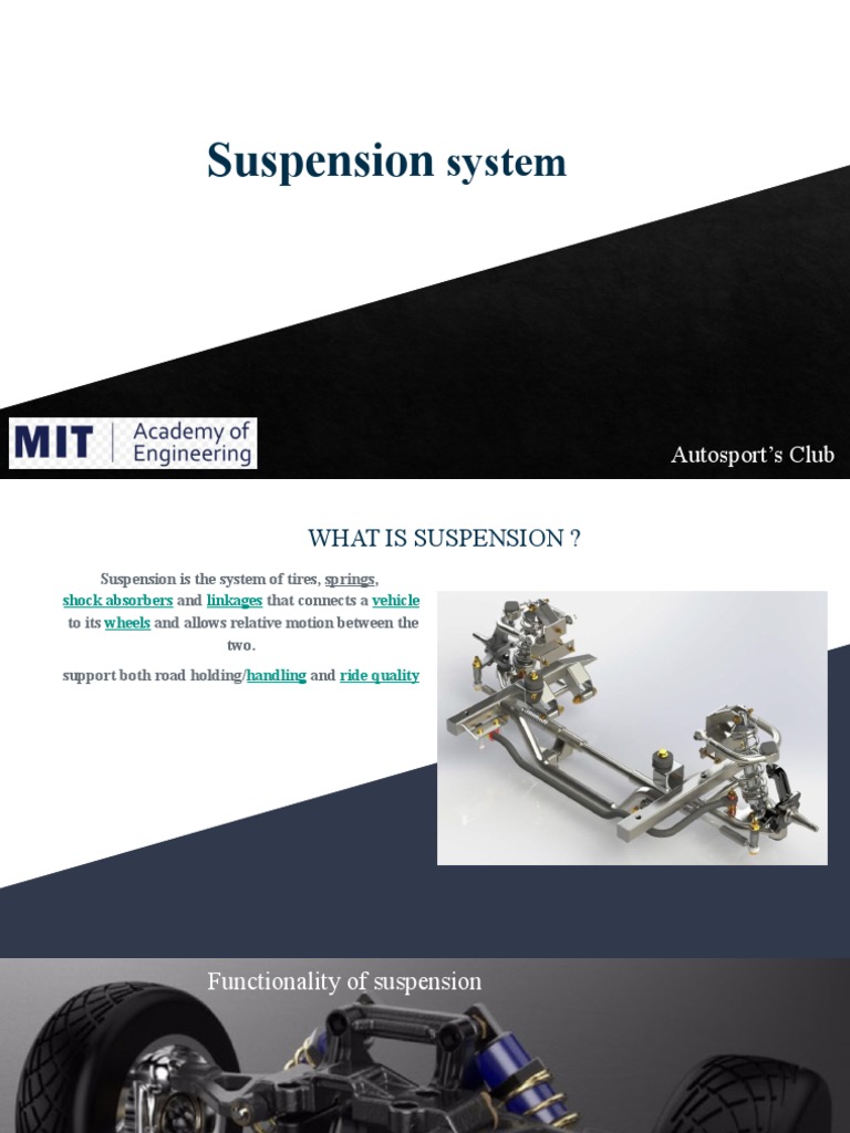 Suspension Study Material | PDF | Vehicles | Transportation Engineering