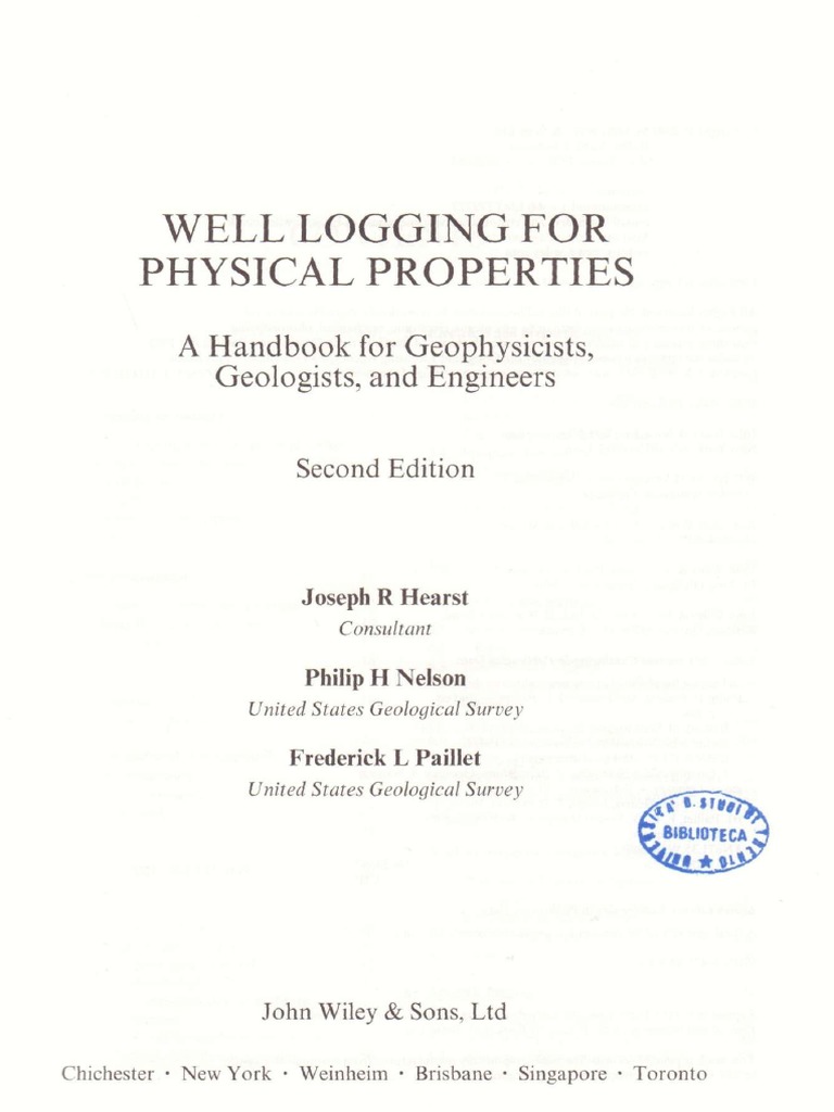 Well Logging For Physical Properties | PDF | Porosity | Classical Mechanics