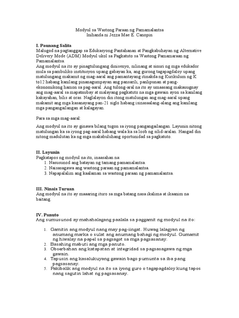 Detailed Module On EPP | PDF