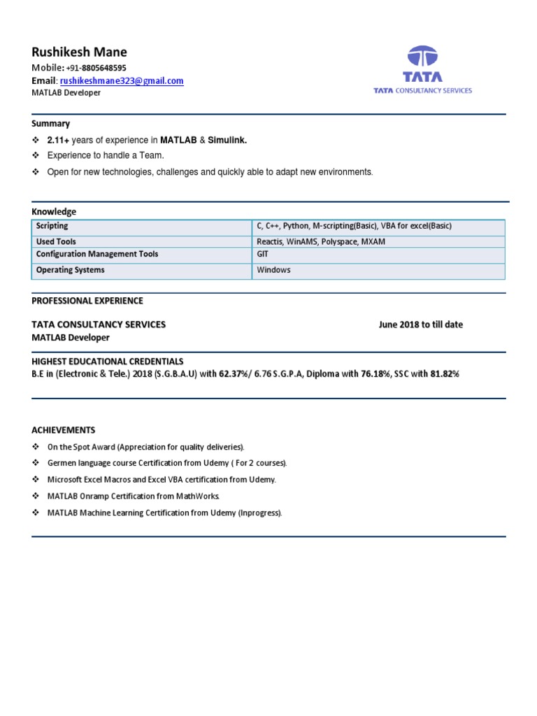Rushikesh Mane - Ford - 2662.1 - MBD Mil Sil | PDF | Matlab | Microsoft ...