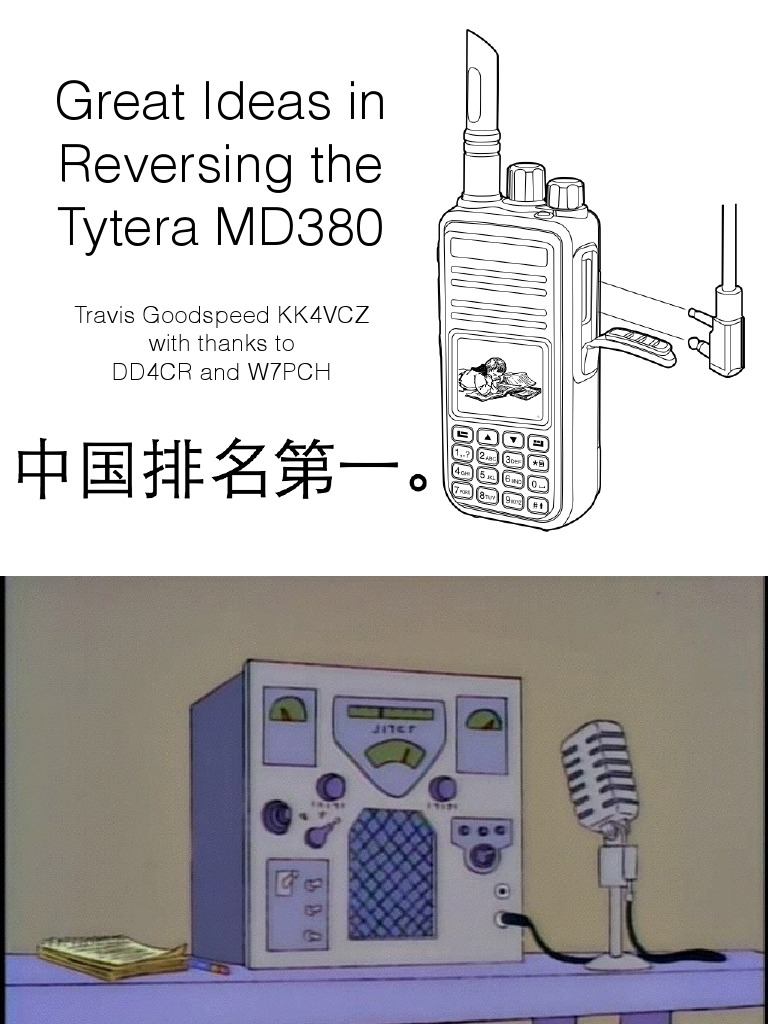 Great Ideas in Reversing The Tytera MD380 by Travis Goodspeed | PDF ...