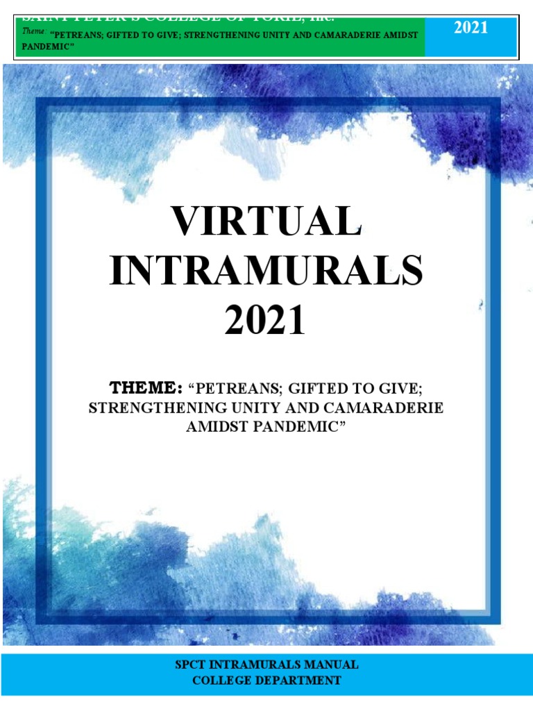 Intrams 2021 Mechanics Complete | PDF