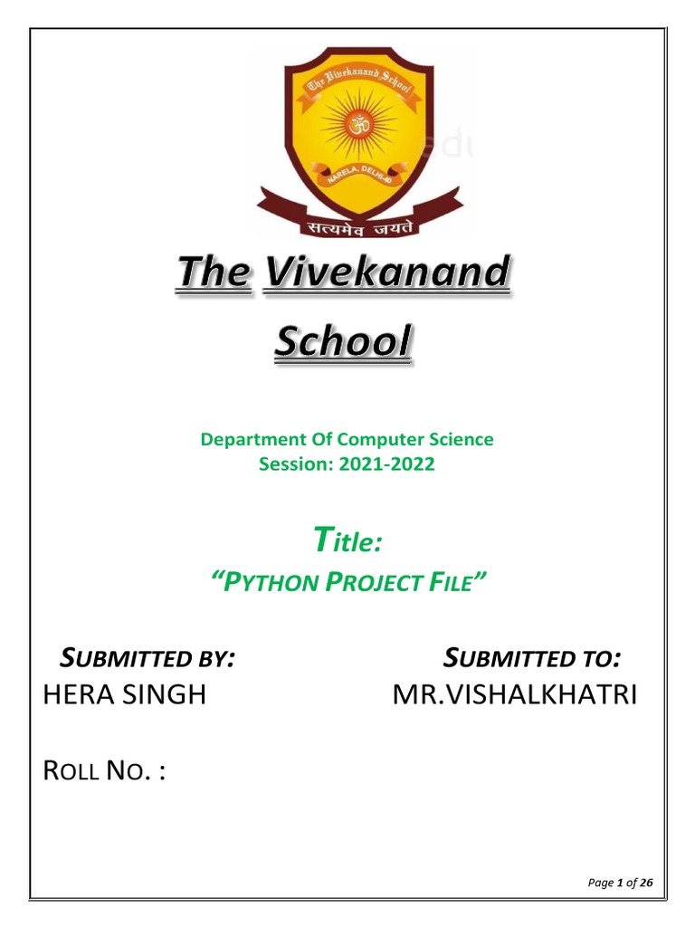 Hera Singh MR - Vishalkhatri: Itle " | PDF | Numbers | Letter Case