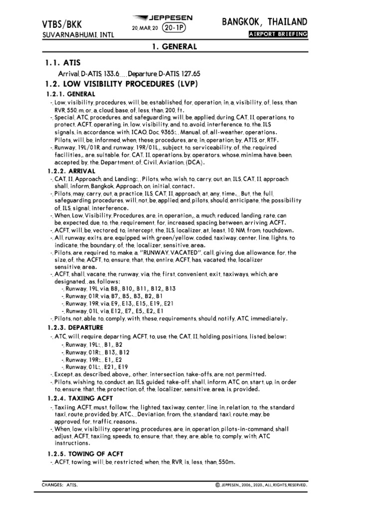 VTBS RNAV STAR Procedures 2024 | PDF | Air Traffic Control | Instrument ...