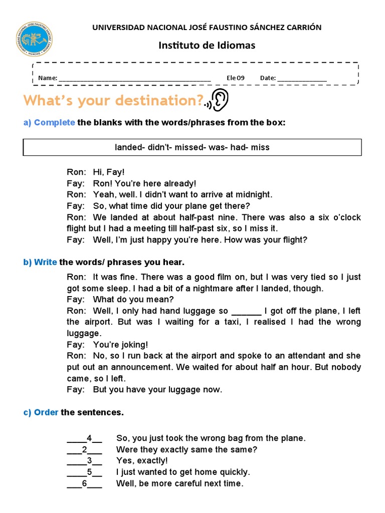 LISTENING ACTIVITY - Scaffolding | PDF