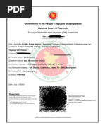 Zambia Taxpayer Identification Certificate | PDF