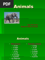 Wild Animals Chart | PDF