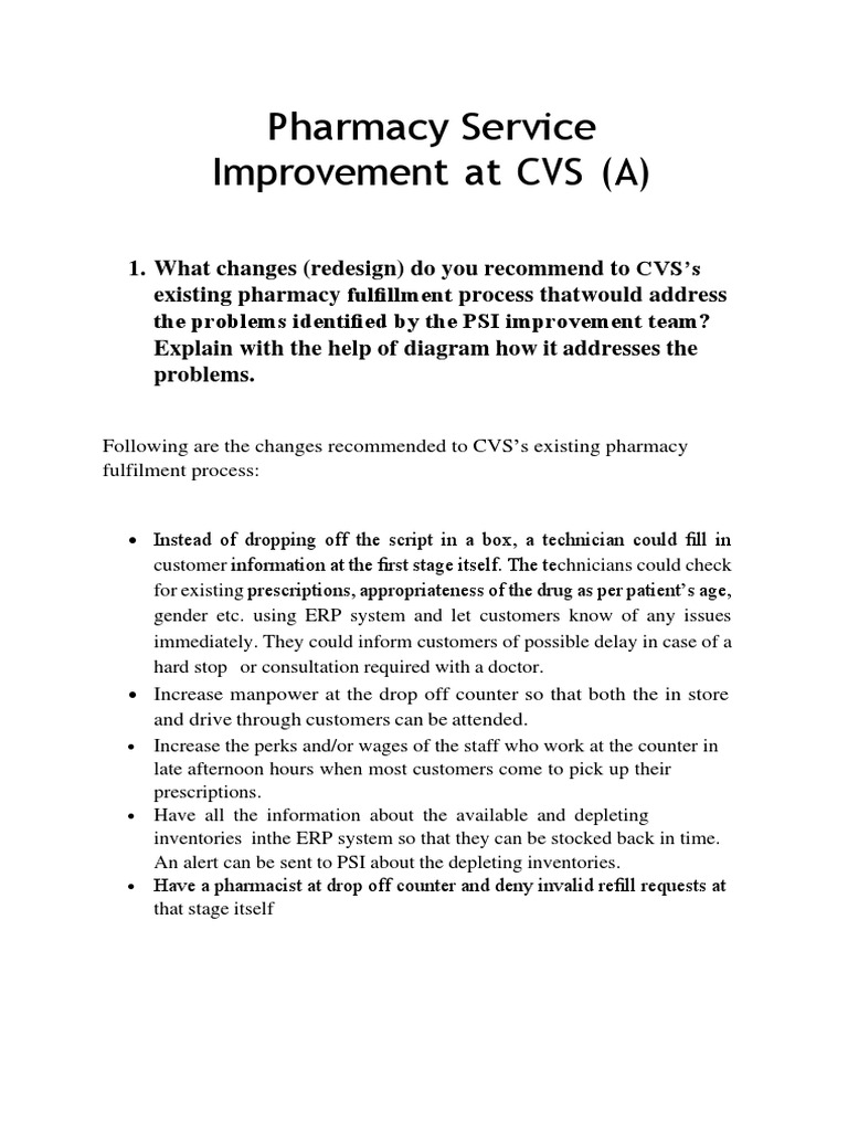 Pharmacy CVS | PDF | Pharmacy | Enterprise Resource Planning