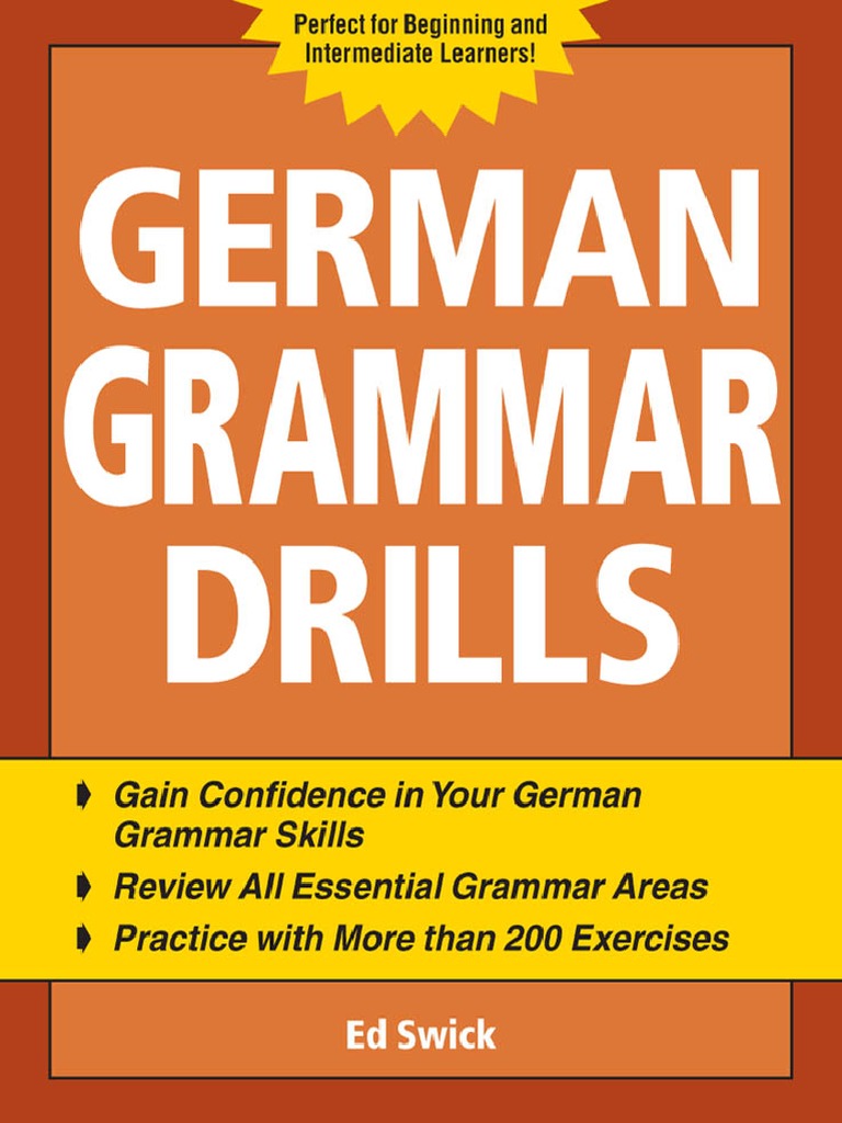 German Grammar Drills | PDF | Grammatical Gender | Grammatical Tense