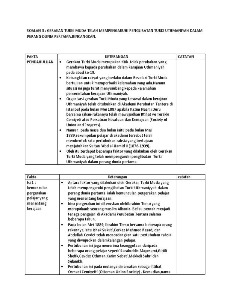 Gerakan Turki Muda | PDF