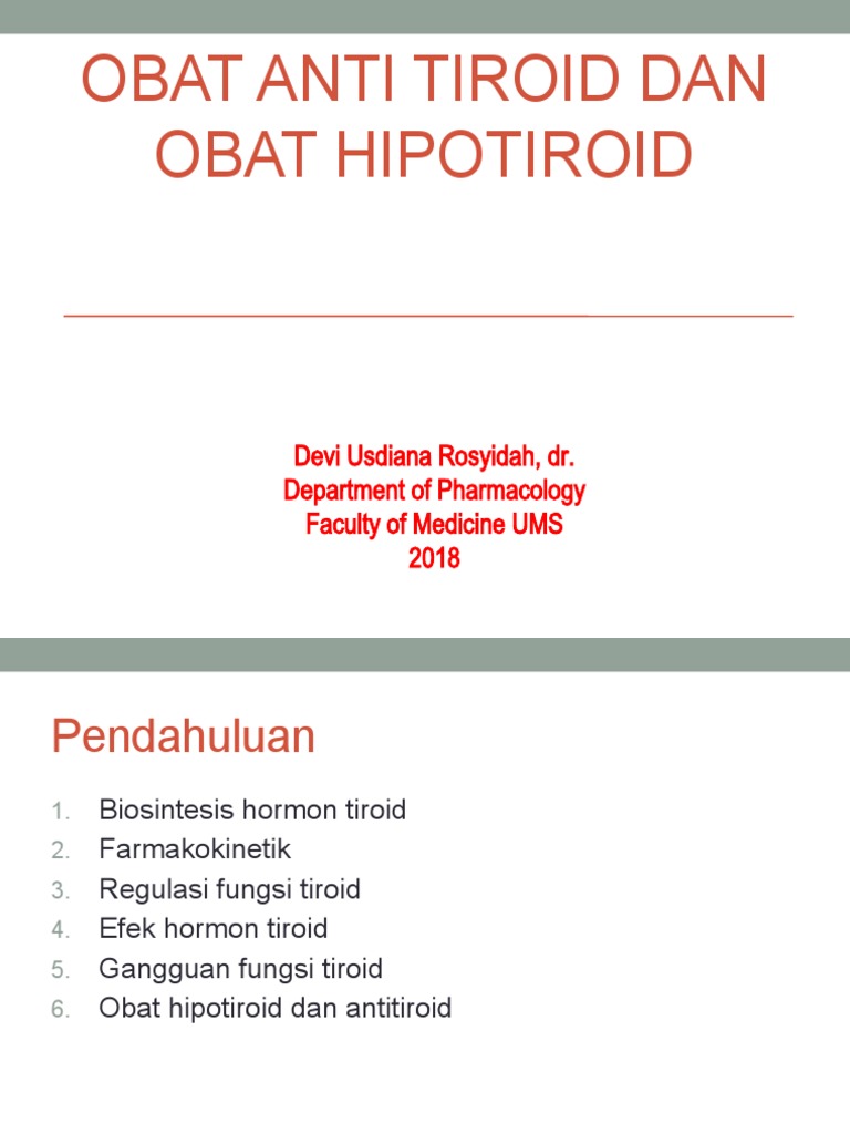 Obat Hipotiroid dan Antitiroid Terapi | PDF | Sains & Matematika