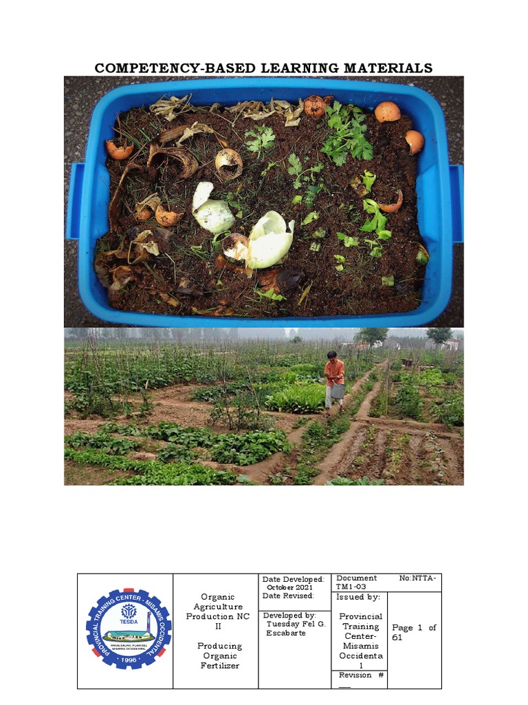 Produce Organic CBLM | PDF | Compost | Organic Farming