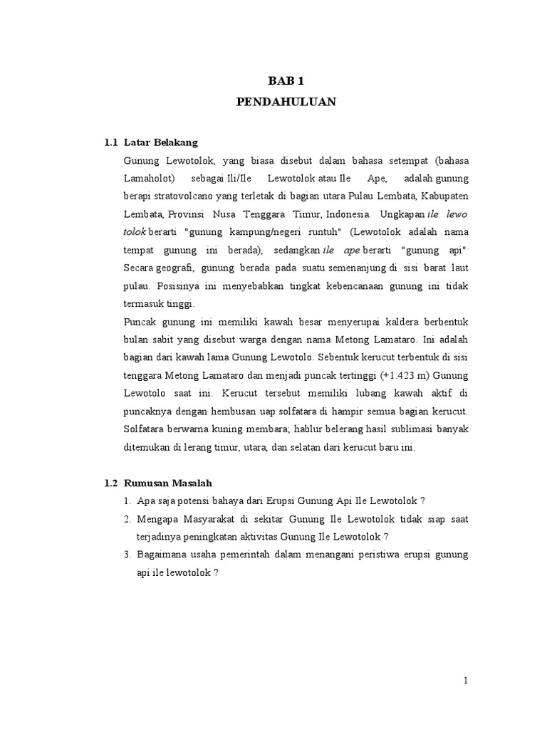 BAB 1 Skripsi Proposal | PDF