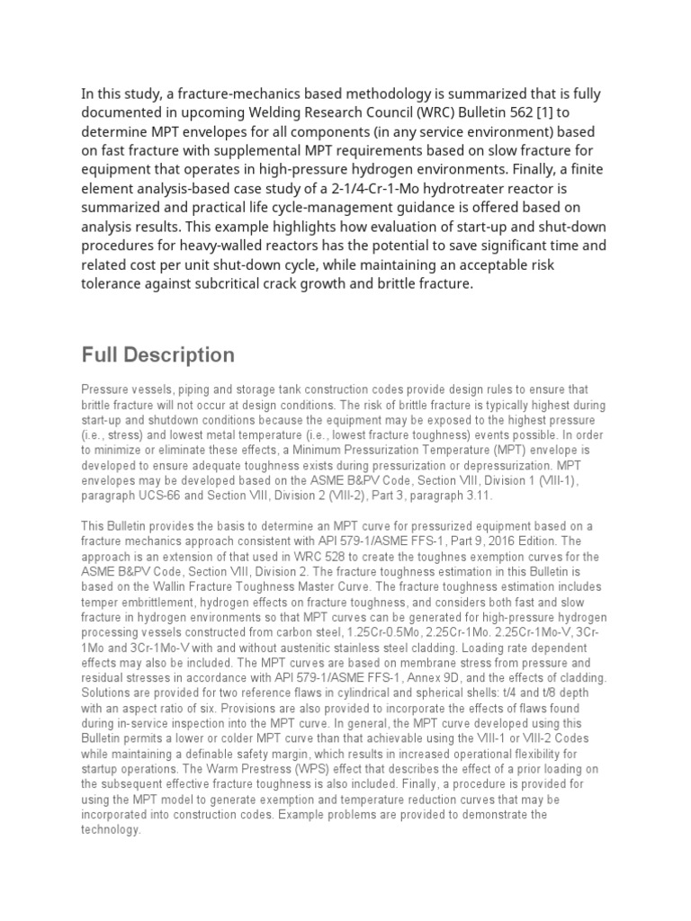 Minimum Pressurization Temperature 7 | PDF | Fracture Mechanics | Materials