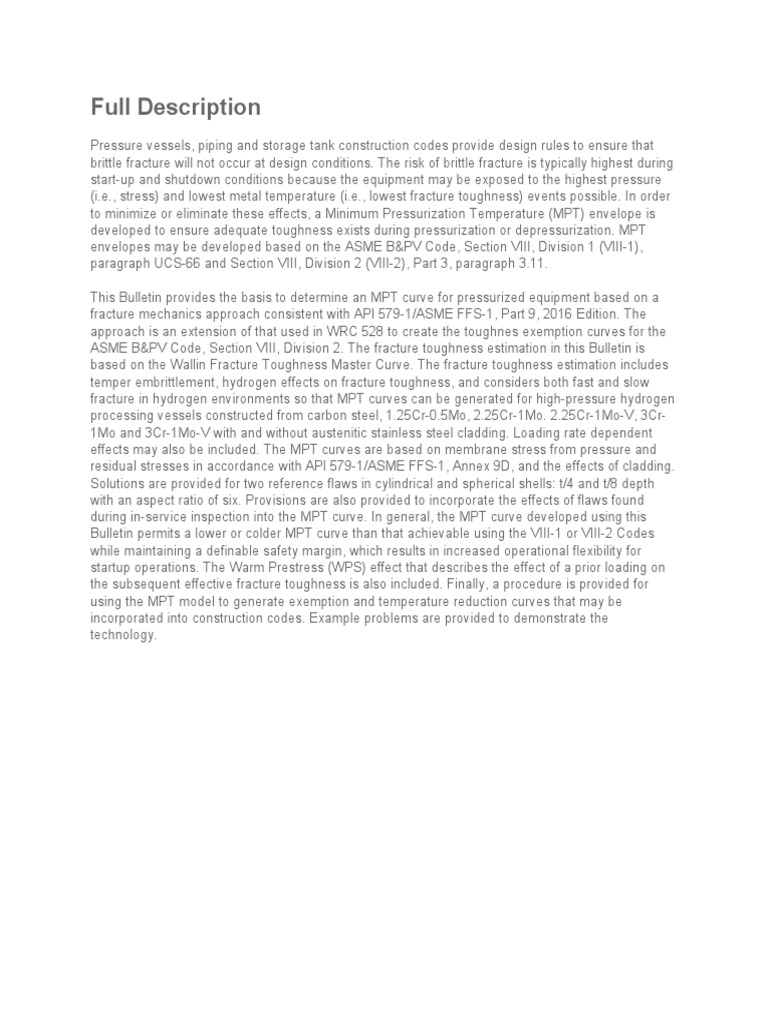 Minimum Pressurization Temperature 9 | PDF | Fracture Mechanics | Materials