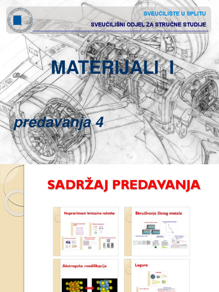 MATERIJALI 1 - Prezentacija Predavanja BR 4 | PDF