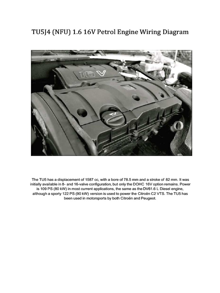 TU5J4 (NFU) 1.6 16V Petrol Engine Wiring TU5J4 (NFU) 1.6 16V Petrol ...