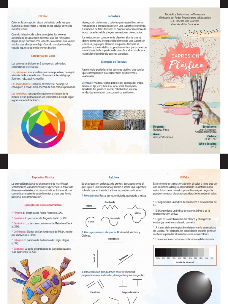 Triptico - El Arte | PDF | Color | Visión