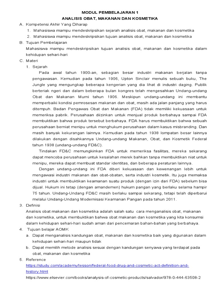 MODUL AOMK Pembelajaran 1 | PDF