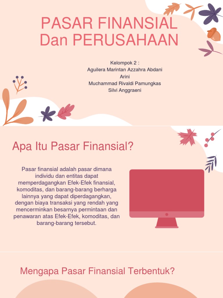Memahami Pasar Finansial dan Lembaga Keuangan | PDF