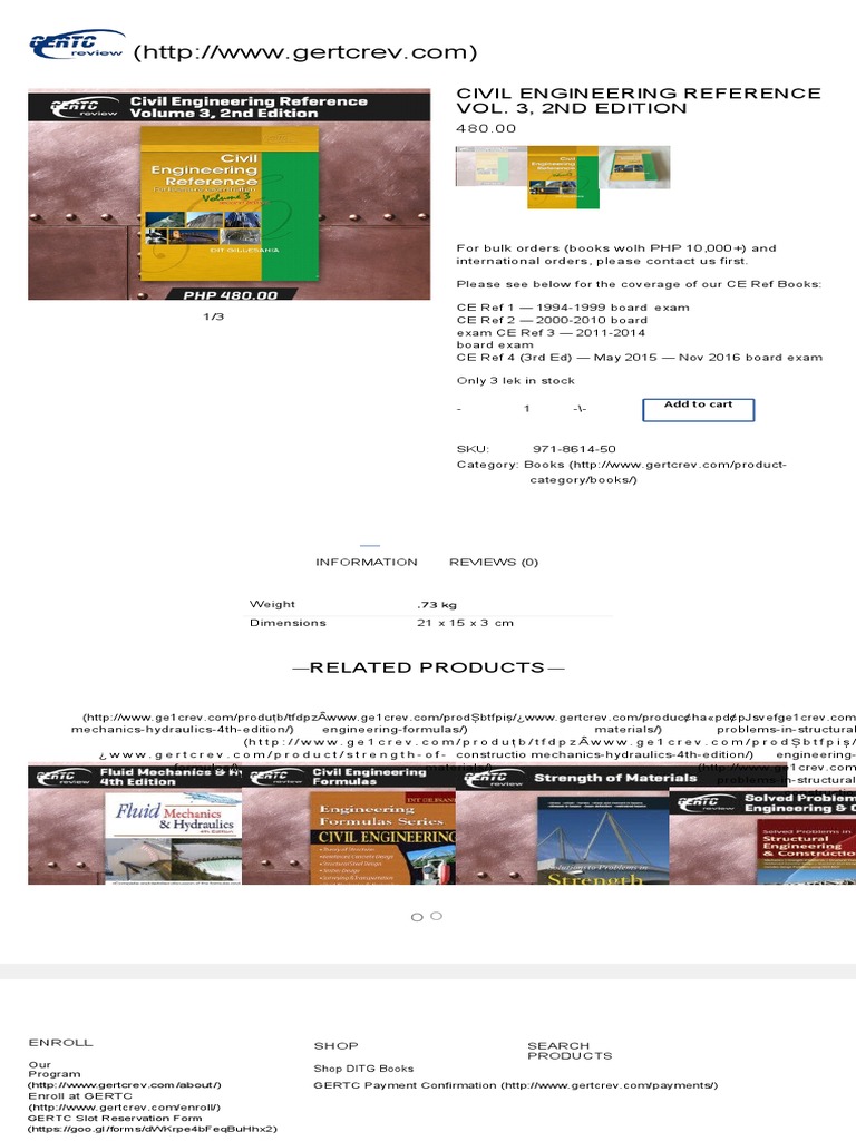 Civil Engineering Reference Volume 3 | PDF