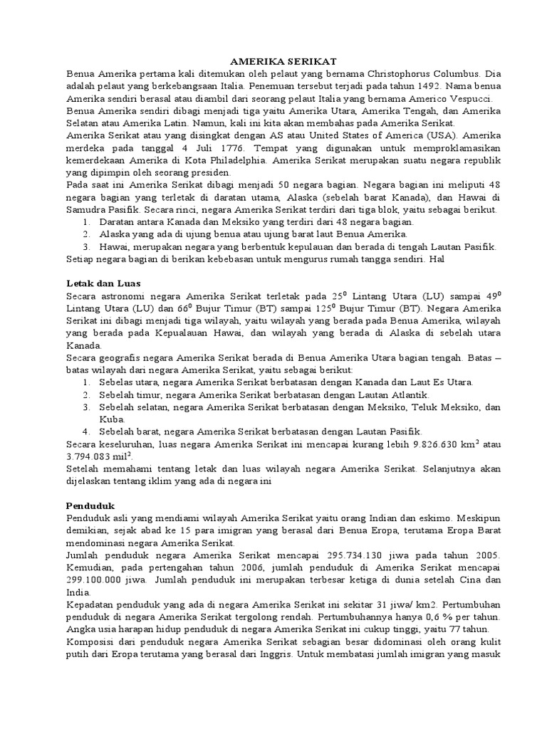 Amerika Serikat | PDF