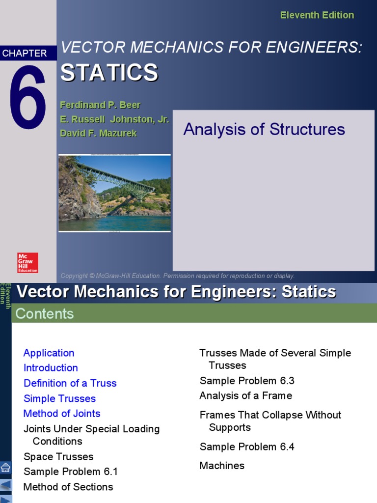 Chapt. 6 Analysis of Structures | PDF | Truss | Force