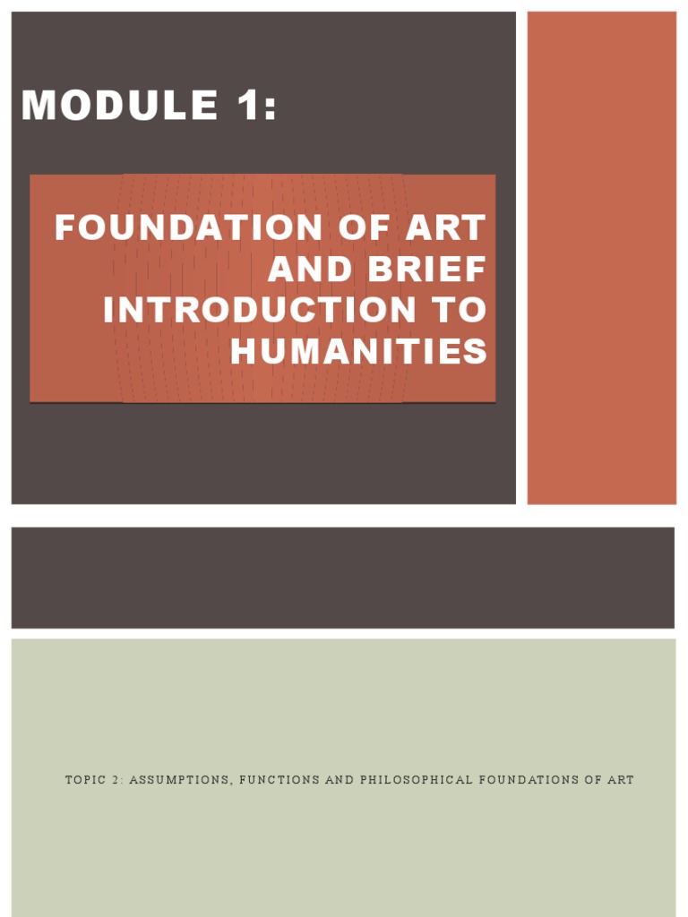 Foundation of Art and Brief Introduction To Humanities | PDF | Emotions ...