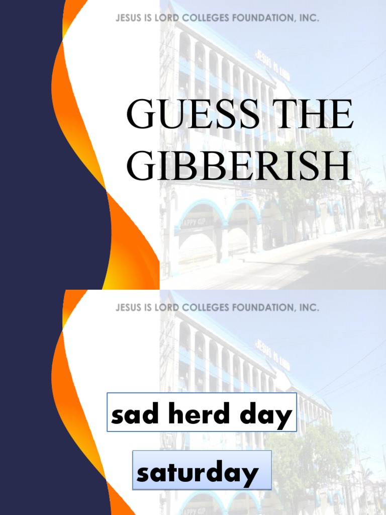 Guess The Gibberish | PDF