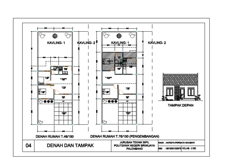 Tugas Gamtek Denah Dan Tampak | PDF