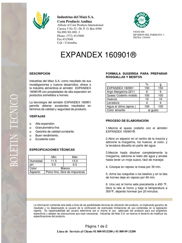 FT Expandex | PDF | Comida y bebida