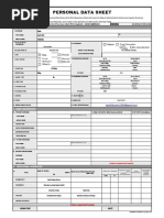 Personal Data Sheet Template 2025 | PDF | Government And Personhood ...