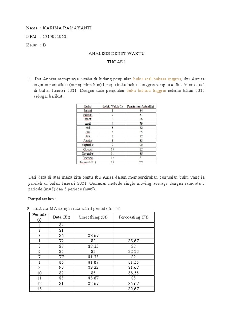 Karima Ramayanti - 1917031062 - T1ADW | PDF