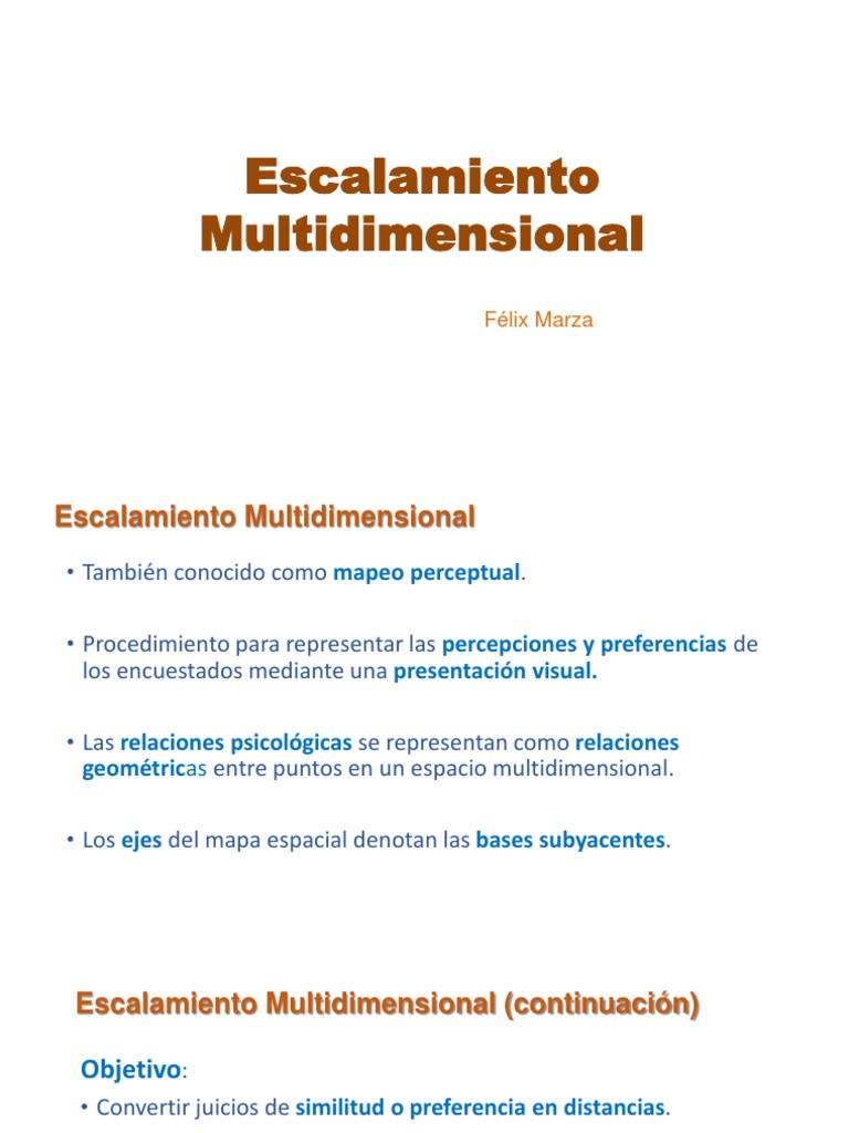 09-Escalamiento Multidimensional | PDF