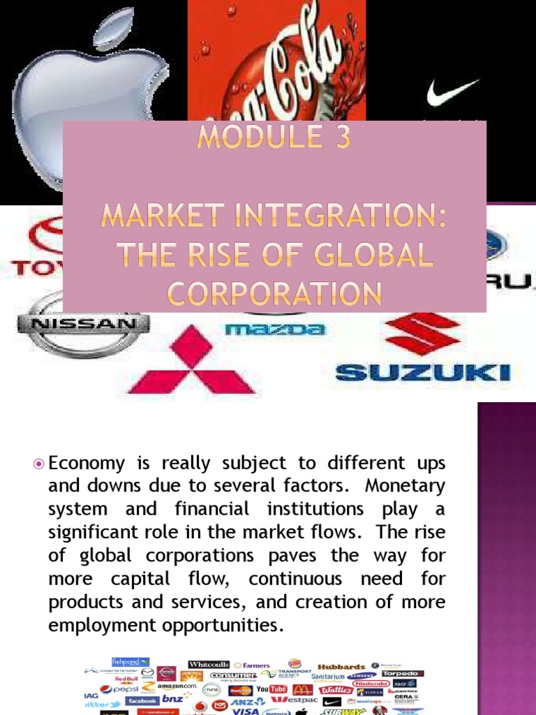 3 Market Integration The Rise of Global Corporations | PDF ...