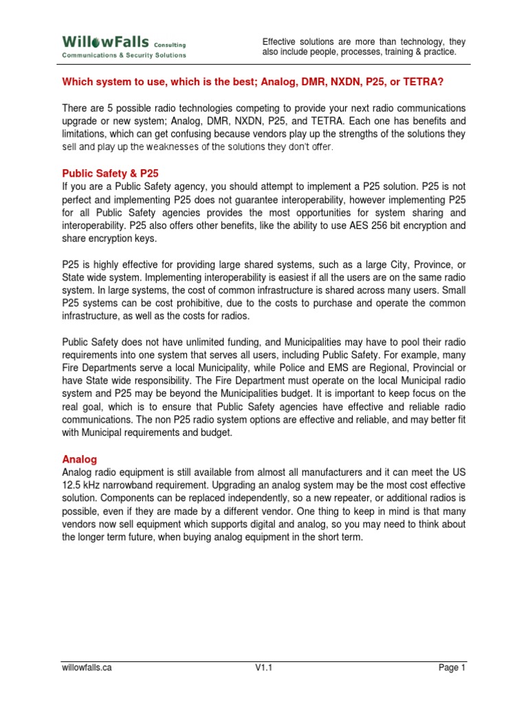 Finding The Best Radio Solution | PDF | Radio | Electrical Engineering