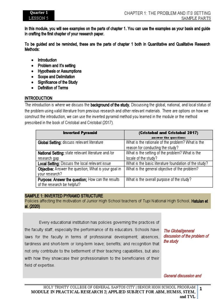 Document 1 - Parts of Chapter 1 Samples | PDF | Teachers | Statistics