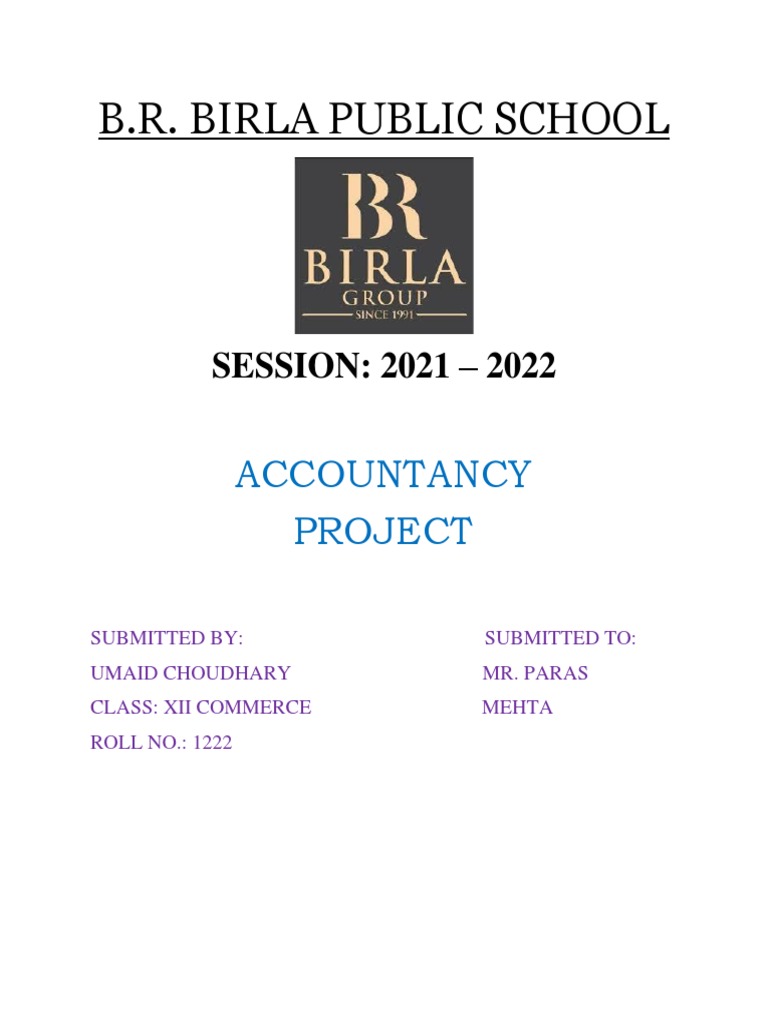Class 12 Accounts (1) 2 | PDF | Career & Growth | Finance & Money ...
