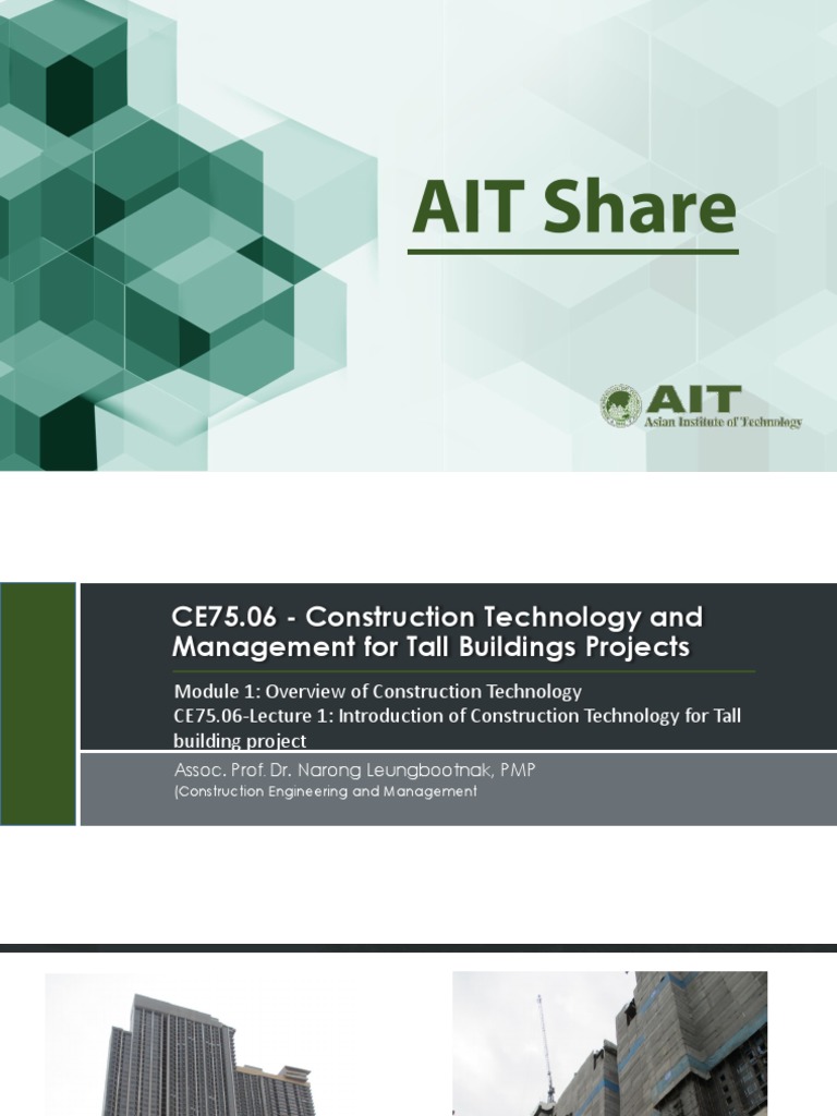 Introduction of Construction Technology For Tall Building Project | PDF ...