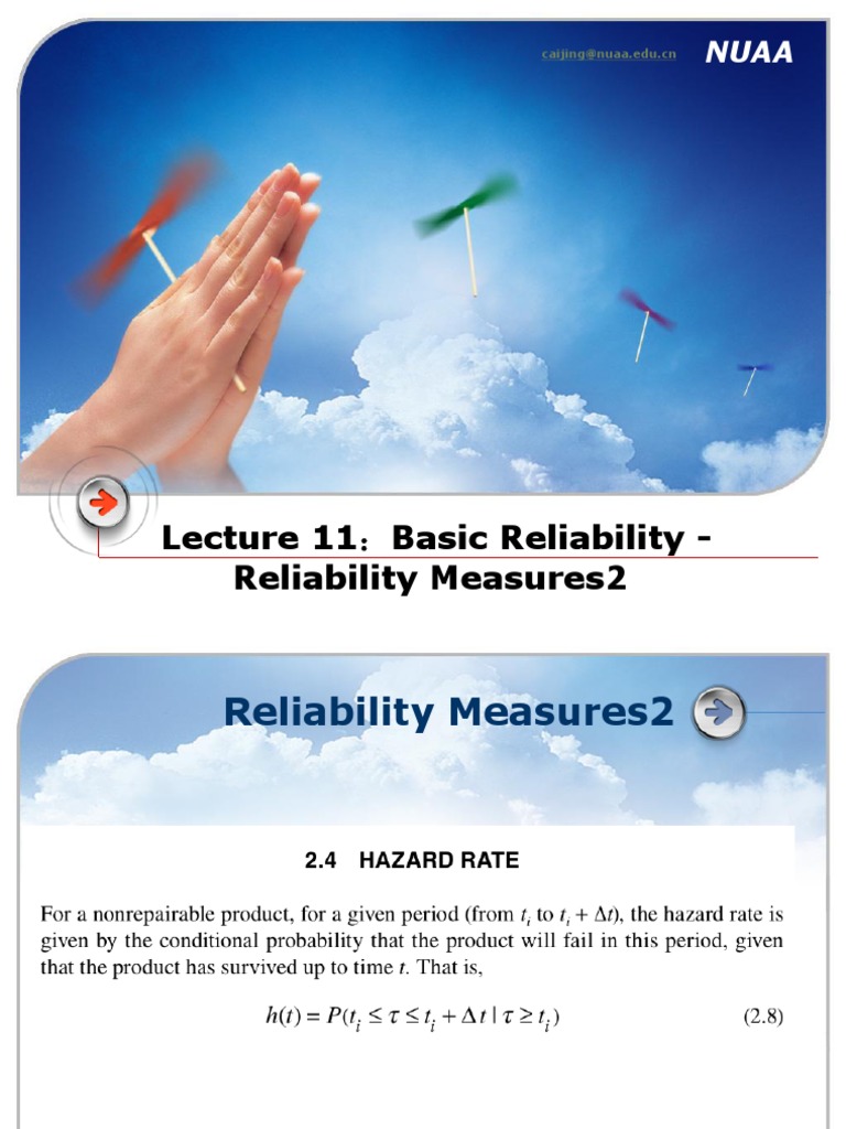 Basic Reliability - Reliability Measures2 | PDF