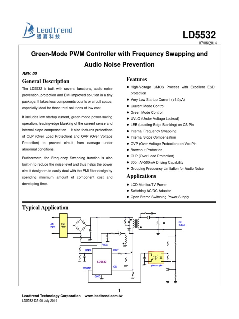 LD5532 DS 00 | PDF | Mosfet | Field Effect Transistor