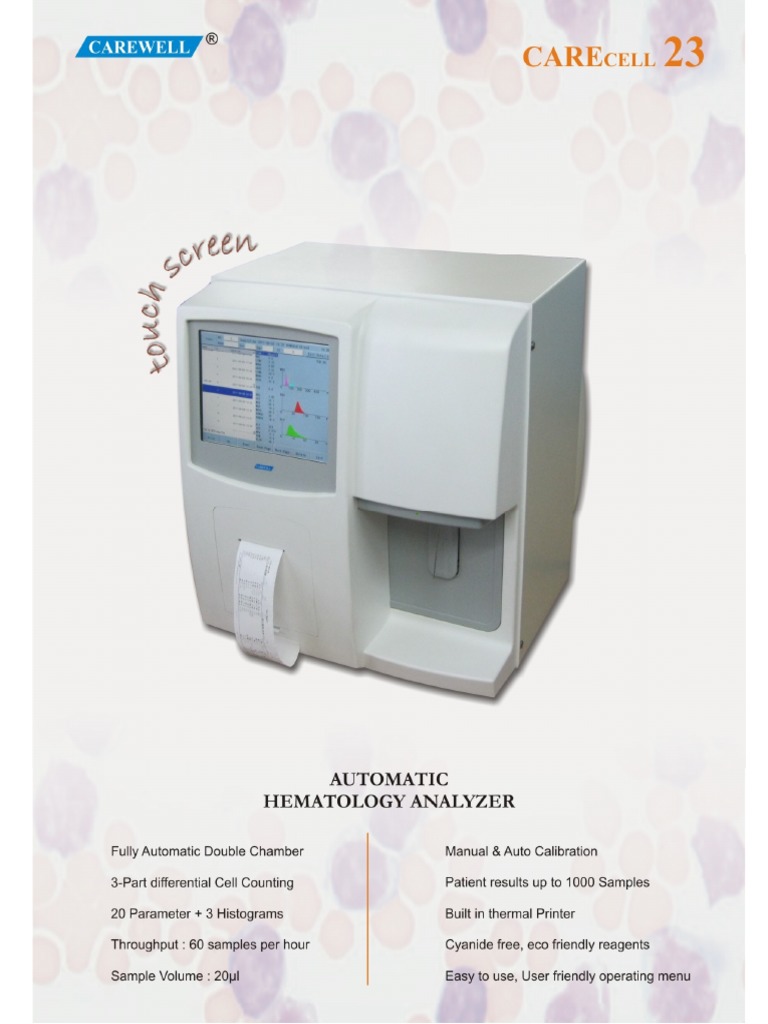 Carecell Hematology Analyzer | PDF