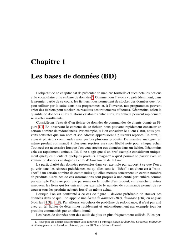 Introduction aux Bases de Données | PDF | SQL | Bases de données