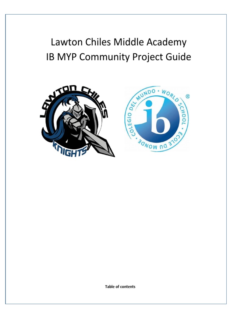IB MYP Community Project Guide | PDF | Educational Assessment | Cognition