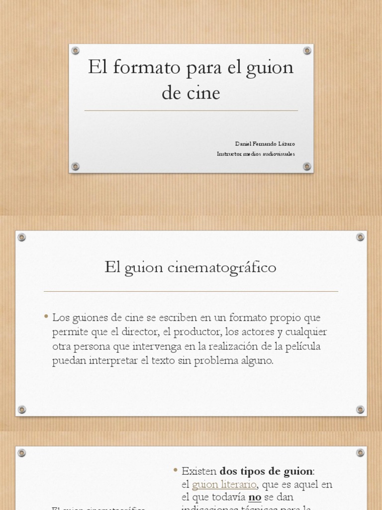 Formato Esencial del Guion Cinematográfico | PDF | Guión | Escritura