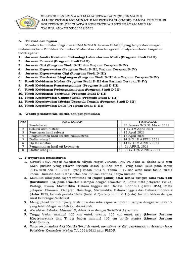 Formulir PMDP 2021 | PDF