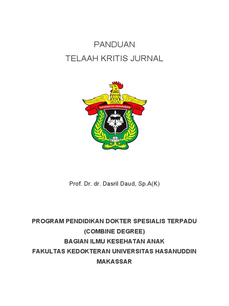 Panduan Telaah Kritis Jurnal | PDF