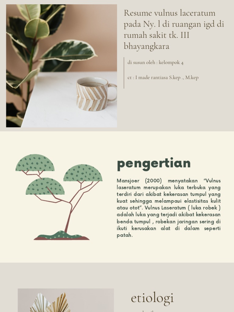 Penanganan Vulnus Laceratum pada Pasien | PDF | Sains & Matematika