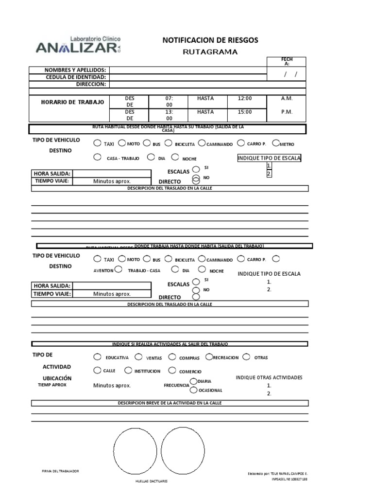 Formato de Rutagrama Generico 001 | PDF | Transporte
